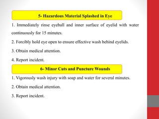 safety and biosecurity (lab 10).Procedures for Handling Hazardous ...