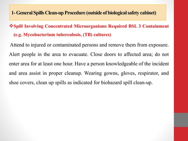 safety and biosecurity (lab 10).Procedures for Handling Hazardous ...
