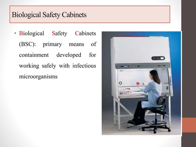safety and biosecurity (lab4).Biosafety Cabinets (BSCs) | PPT