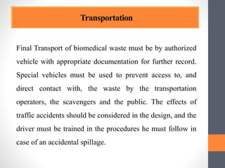 safety and biosecurity (lab 8).Storage and Containment of waste | PPT