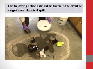 safety and biosecurity (lab 9).Procedures for Handling Hazardous Spills ...
