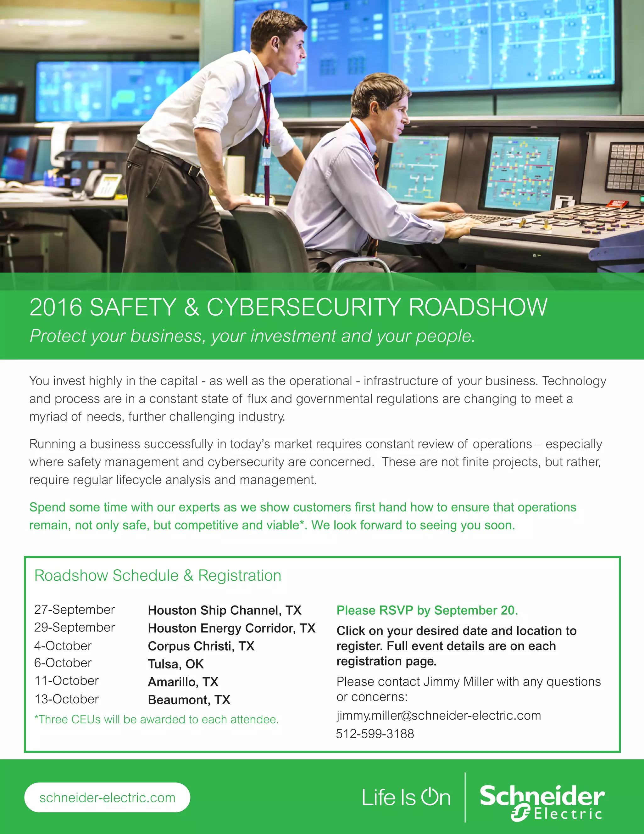 Safety and Cybersecurity Roadshow US 2016 | PDF