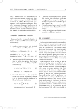 Safety and environmental risk and reliability modeling | PDF | Cruises | Travel Type