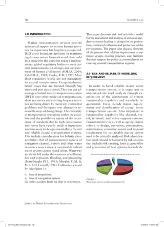 Safety and environmental risk and reliability modeling | PDF | Cruises | Travel Type