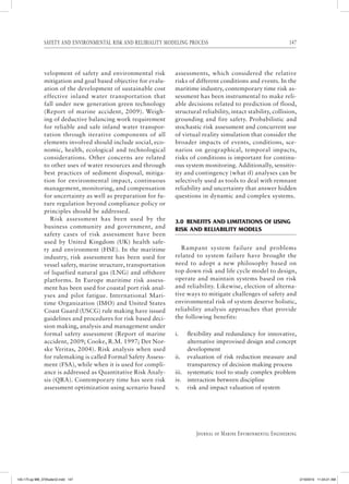 Safety and environmental risk and reliability modeling | PDF