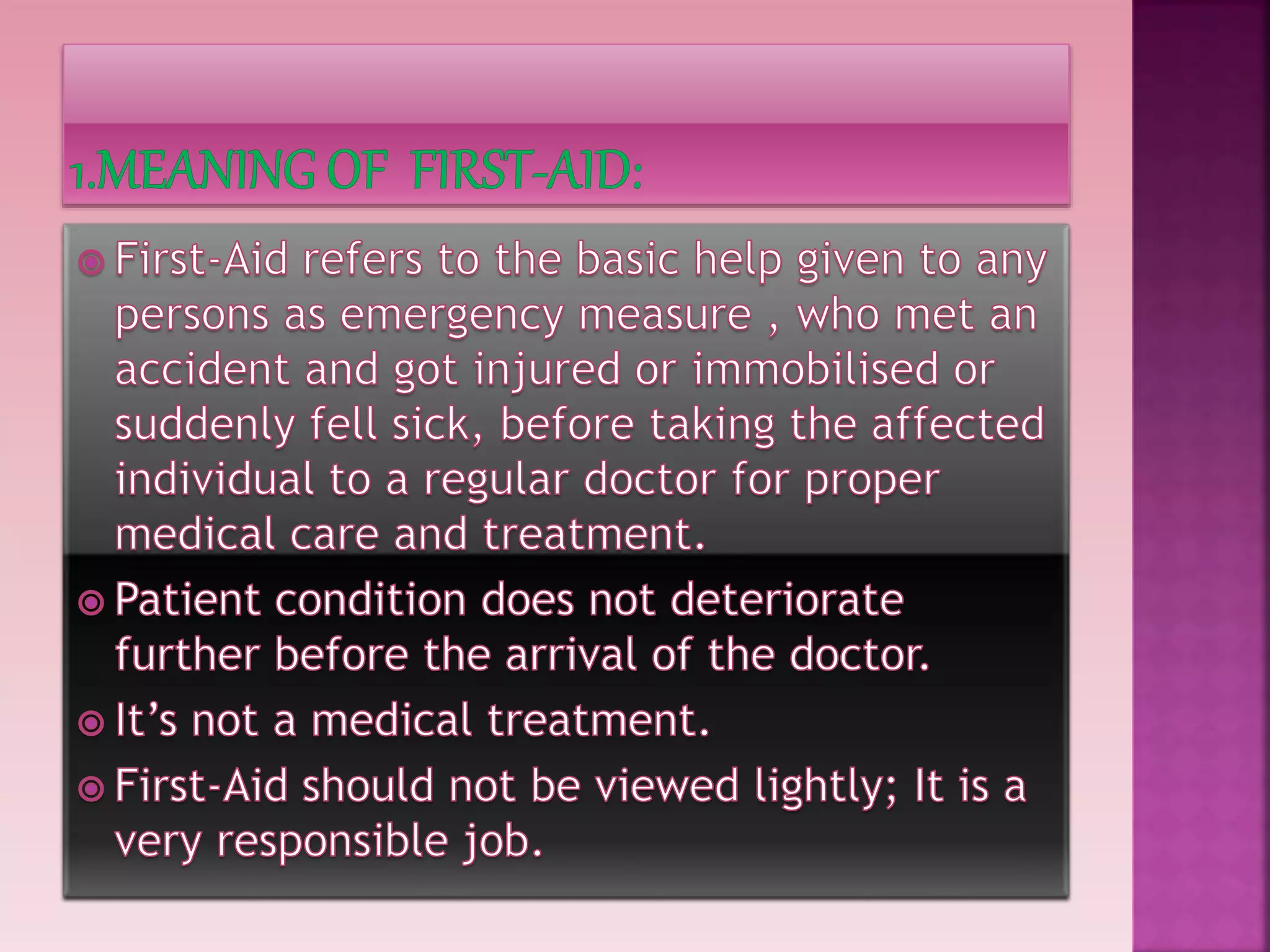 SAFTY AND FIRST AID | PPT
