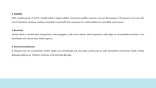 Safe Laboratory Practices When Using Methyl Iodide | PPTX