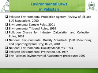 Safety and Health Laws in Pakistan NePra | PPTX