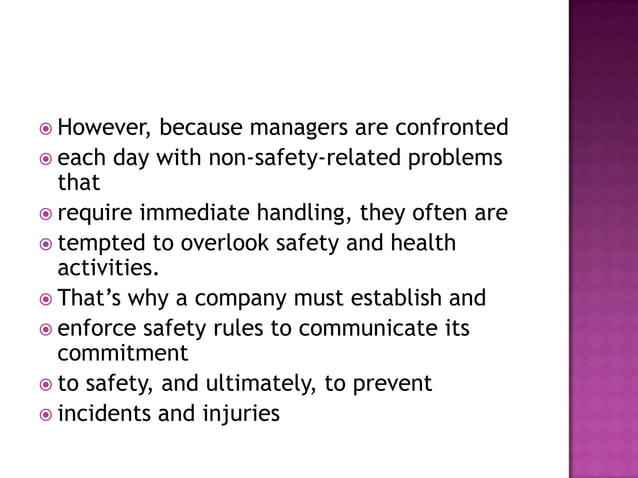 Safety and health rules and regulations | PPTX