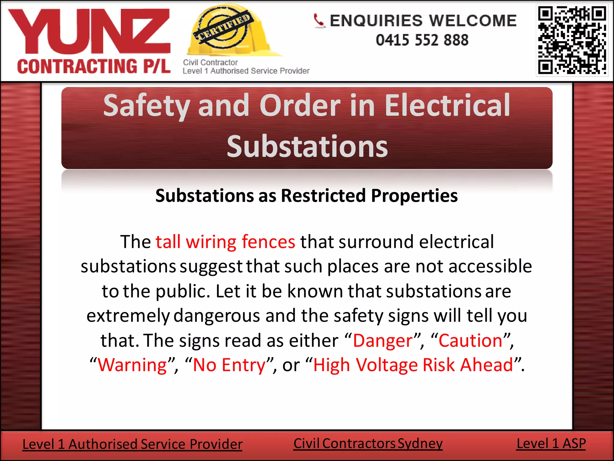 Safety and order in electrical substations | PDF