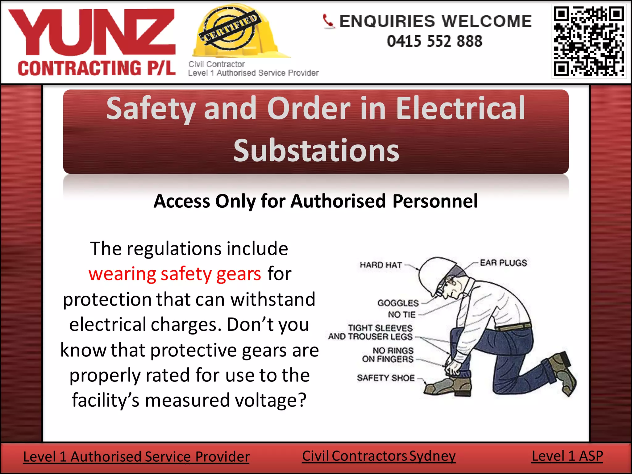 Safety and order in electrical substations | PDF