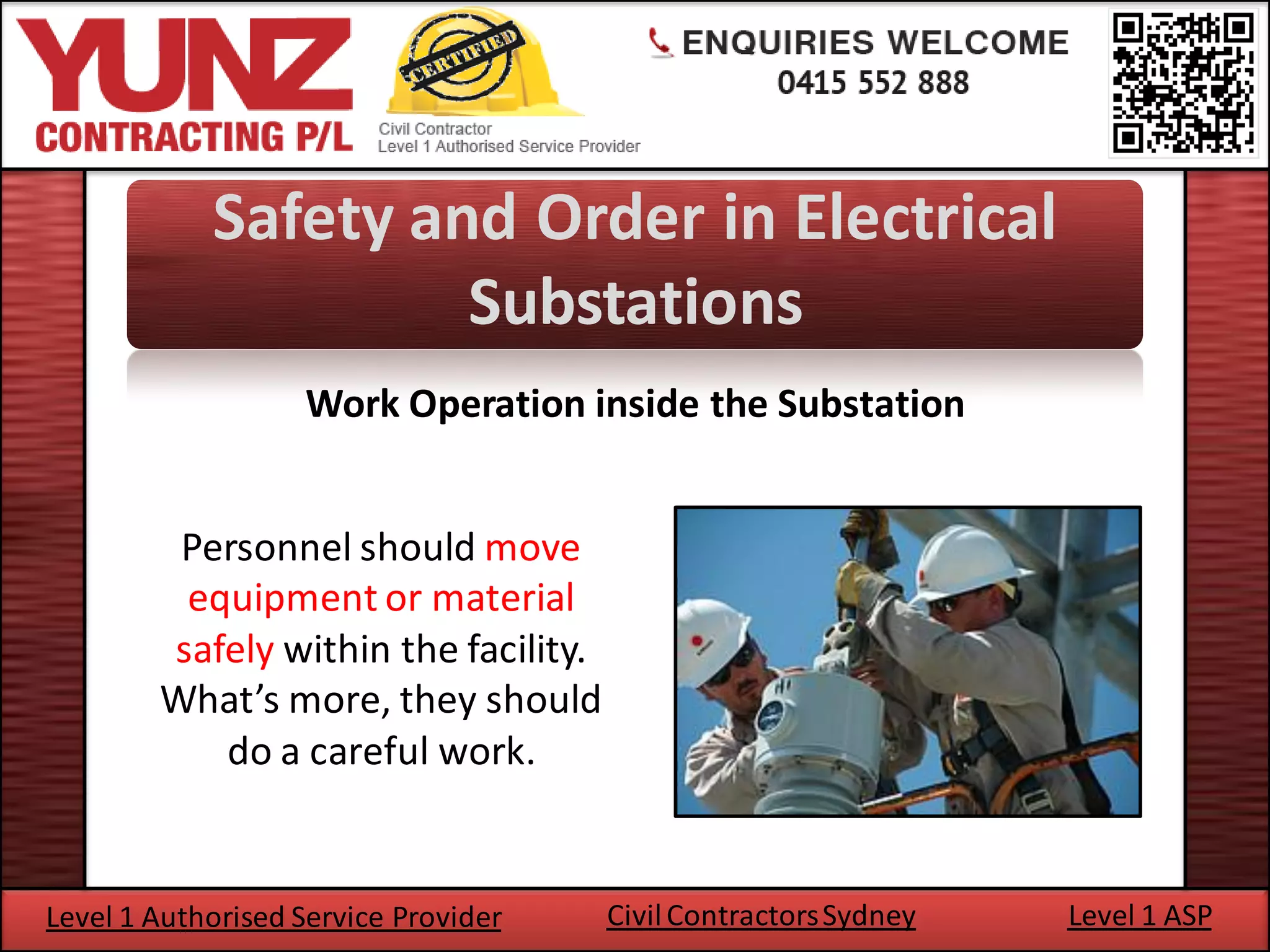 Safety and order in electrical substations | PDF