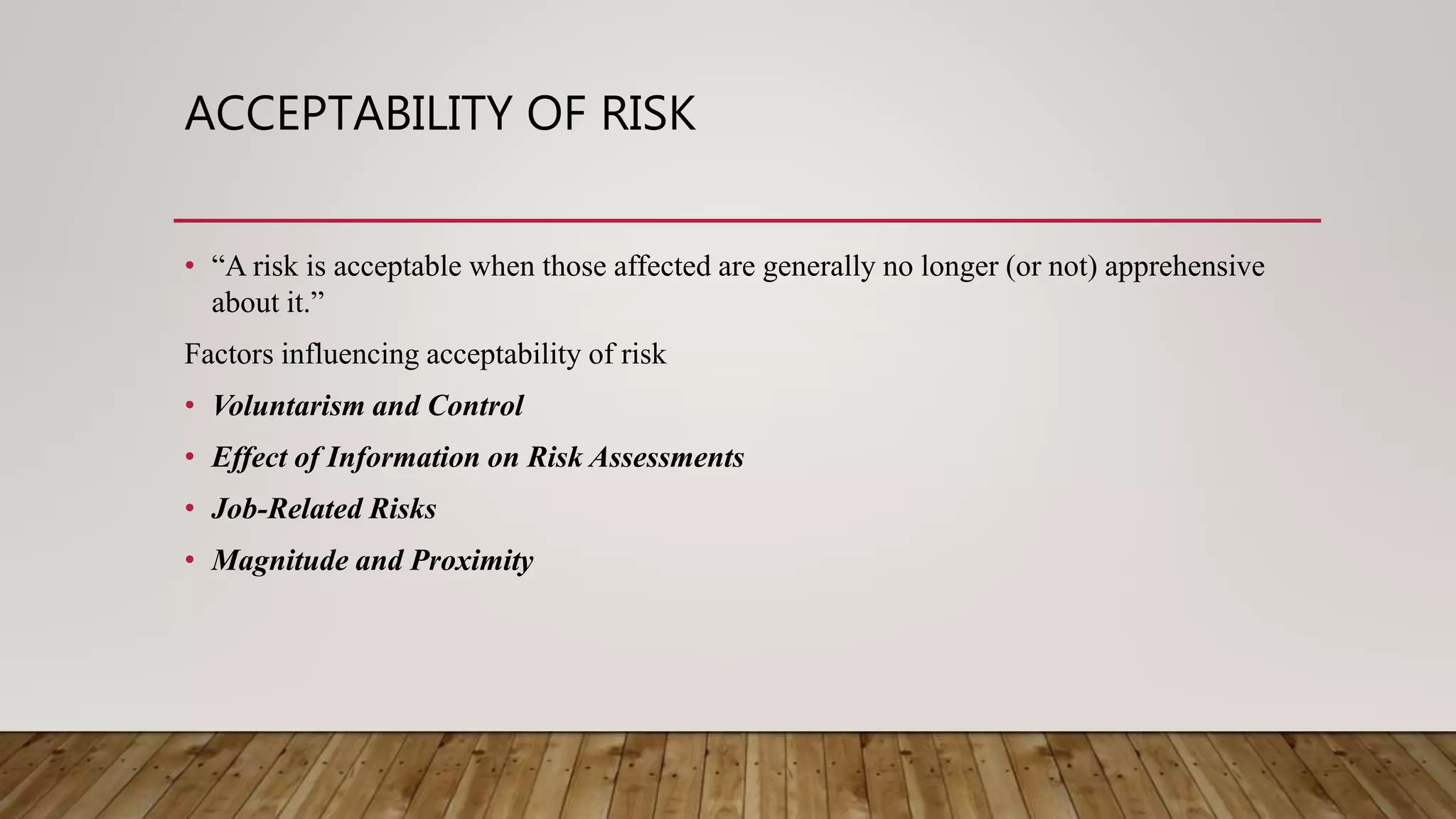 Safety and risk | PPTX