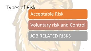 Safety and risk | PPTX