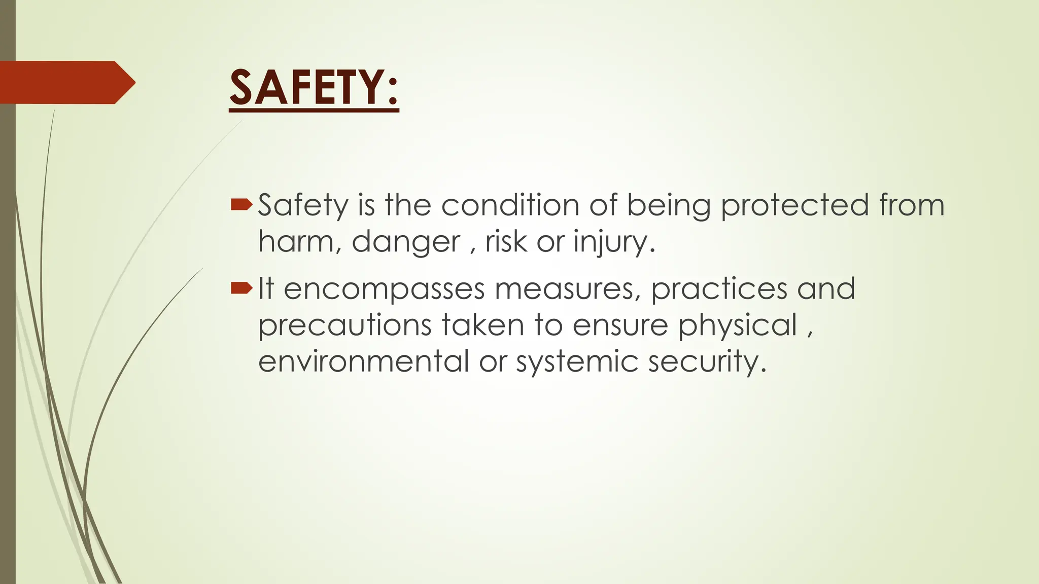 Presentation topic :SAFETY AND RISk, a general perspective | PDF