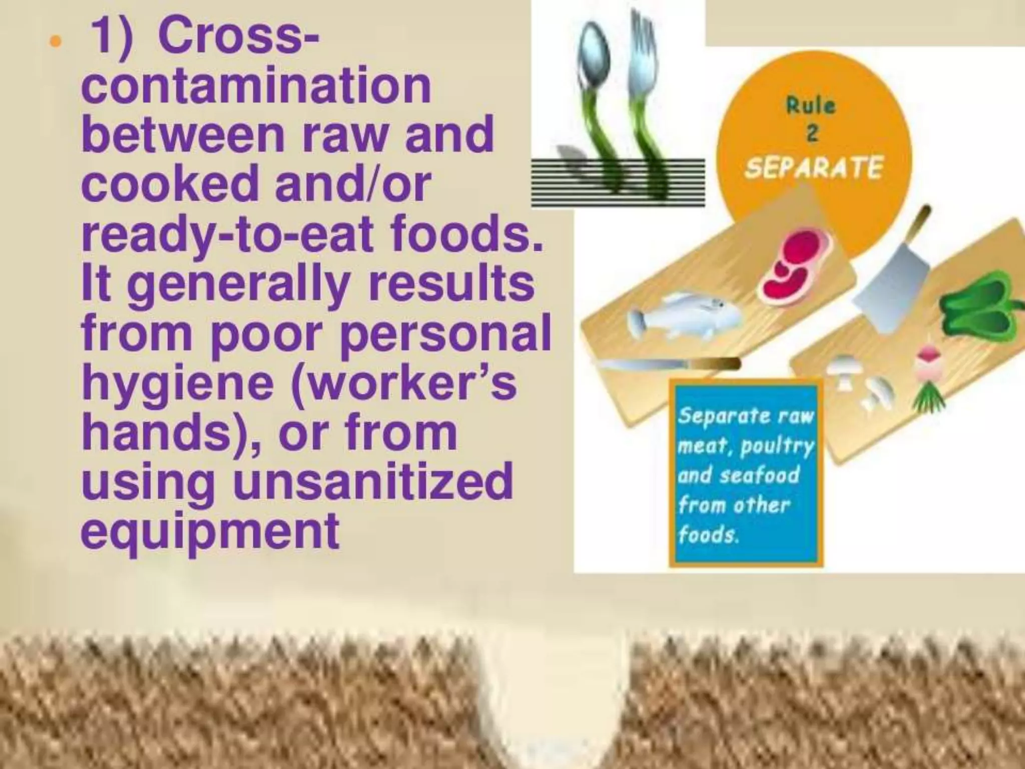 Safety and sanitation in food preparation A Presentation By Mr. Allah ...