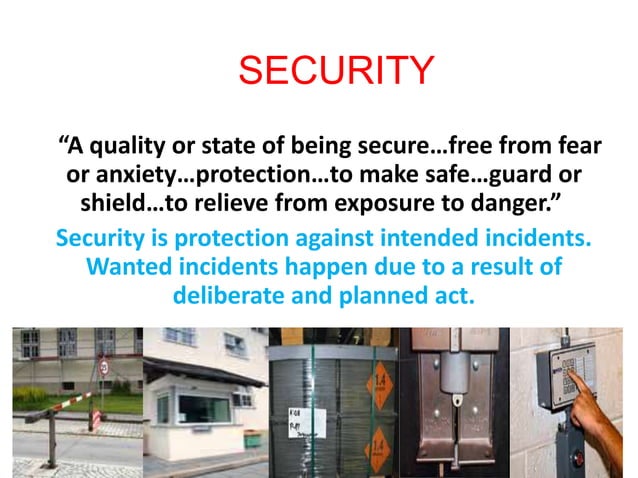 Safety and security | PPT