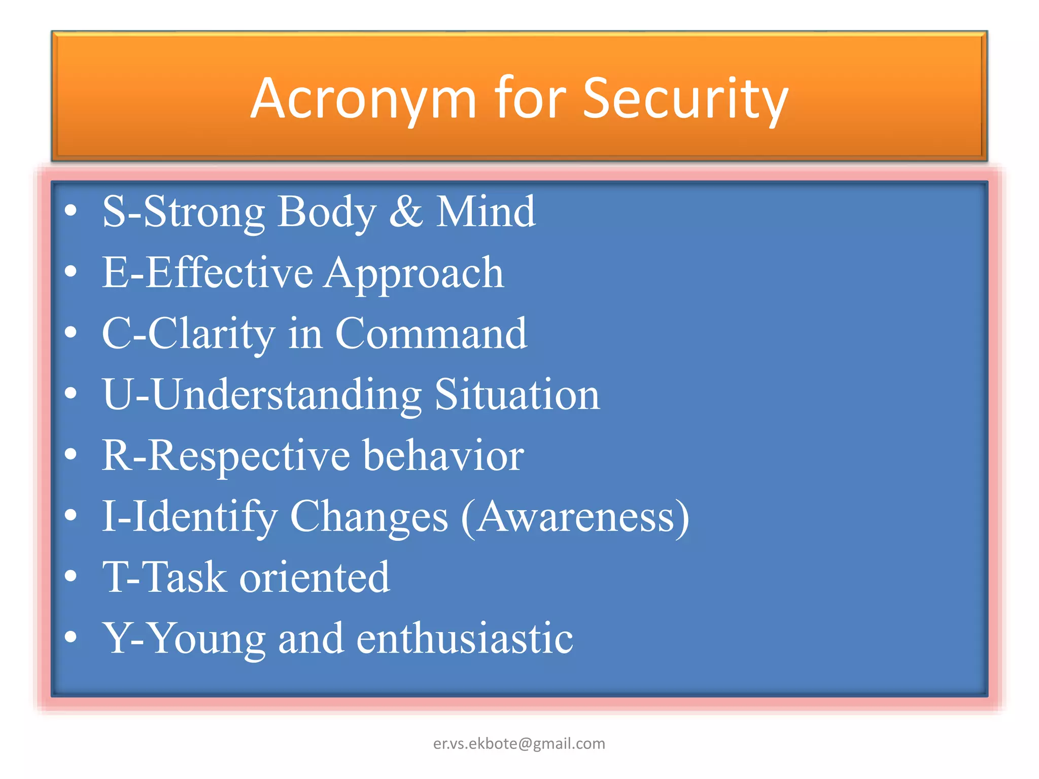 security Guards - Duties & Discipline | PPSX