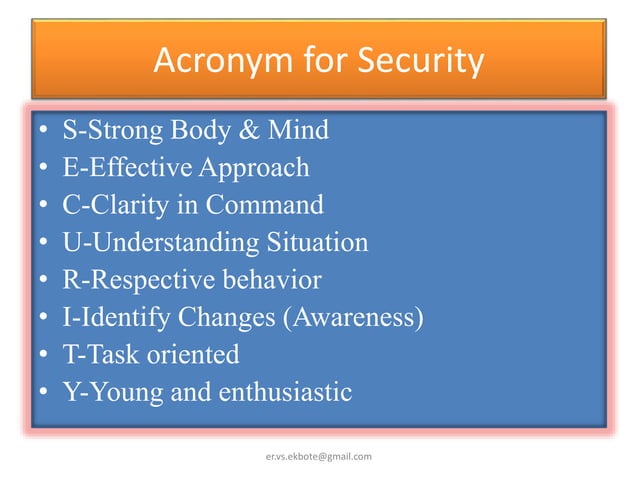 security Guards - Duties & Discipline | PPSX