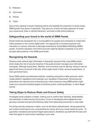 Safety and Security with SMM Panels What You Need to Know.pdf