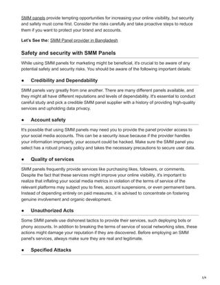 Safety and Security with SMM Panels What You Need to Know.pdf