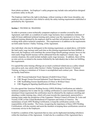 Safety and technical training | DOC