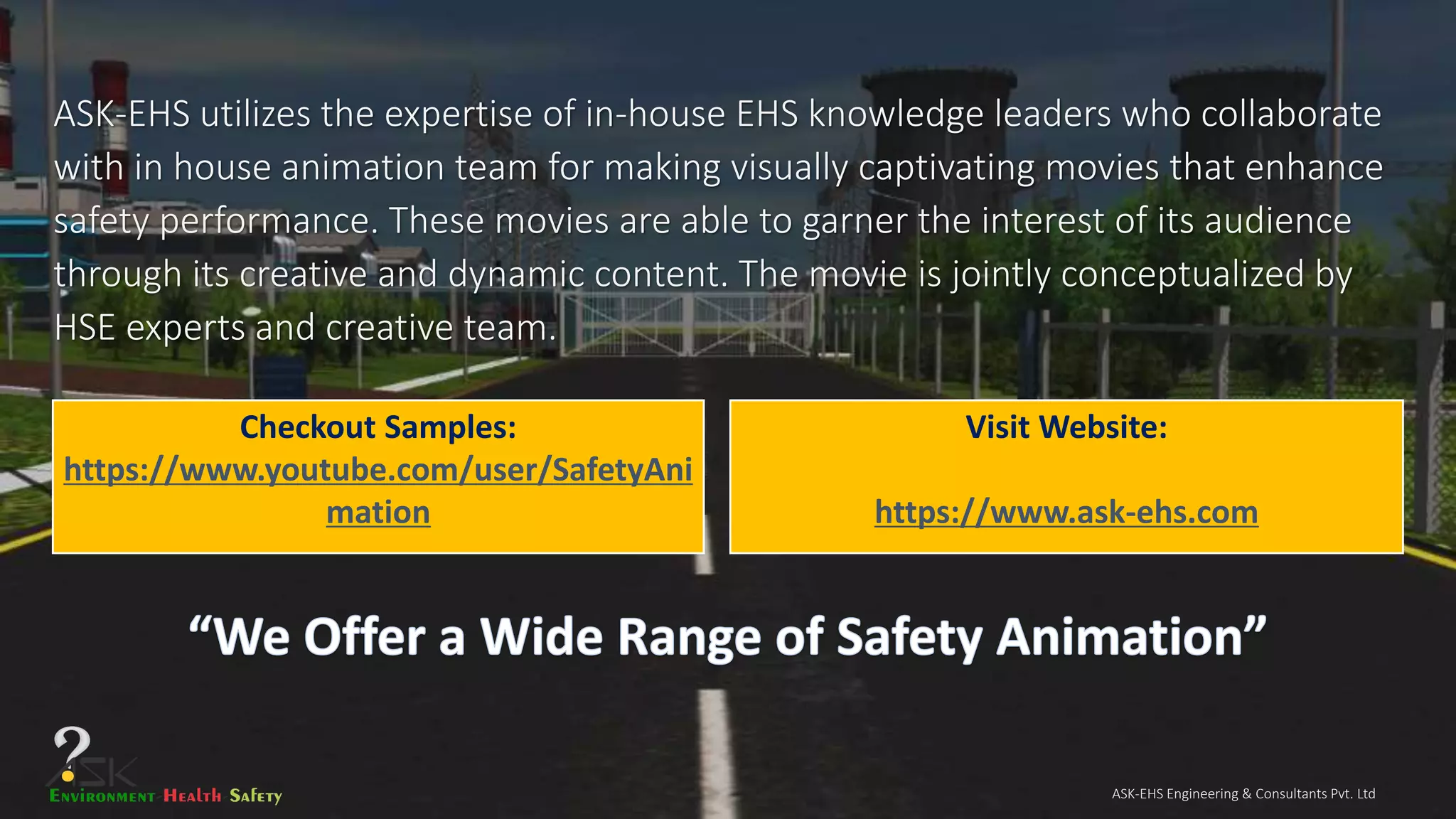 Safety animations ask-ehs animation services | PPTX