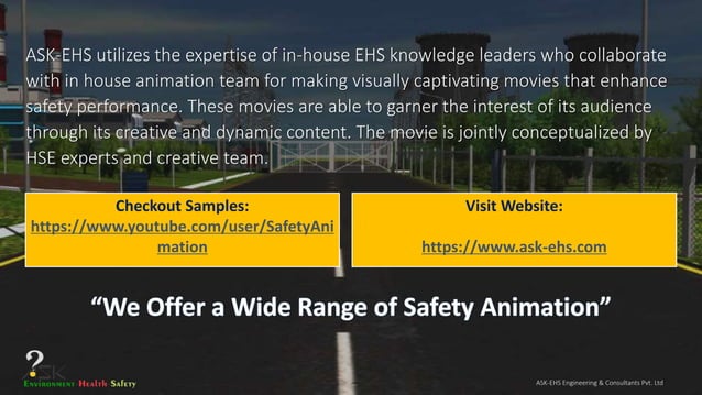 Safety animations ask-ehs animation services | PPTX | Technology & Computing