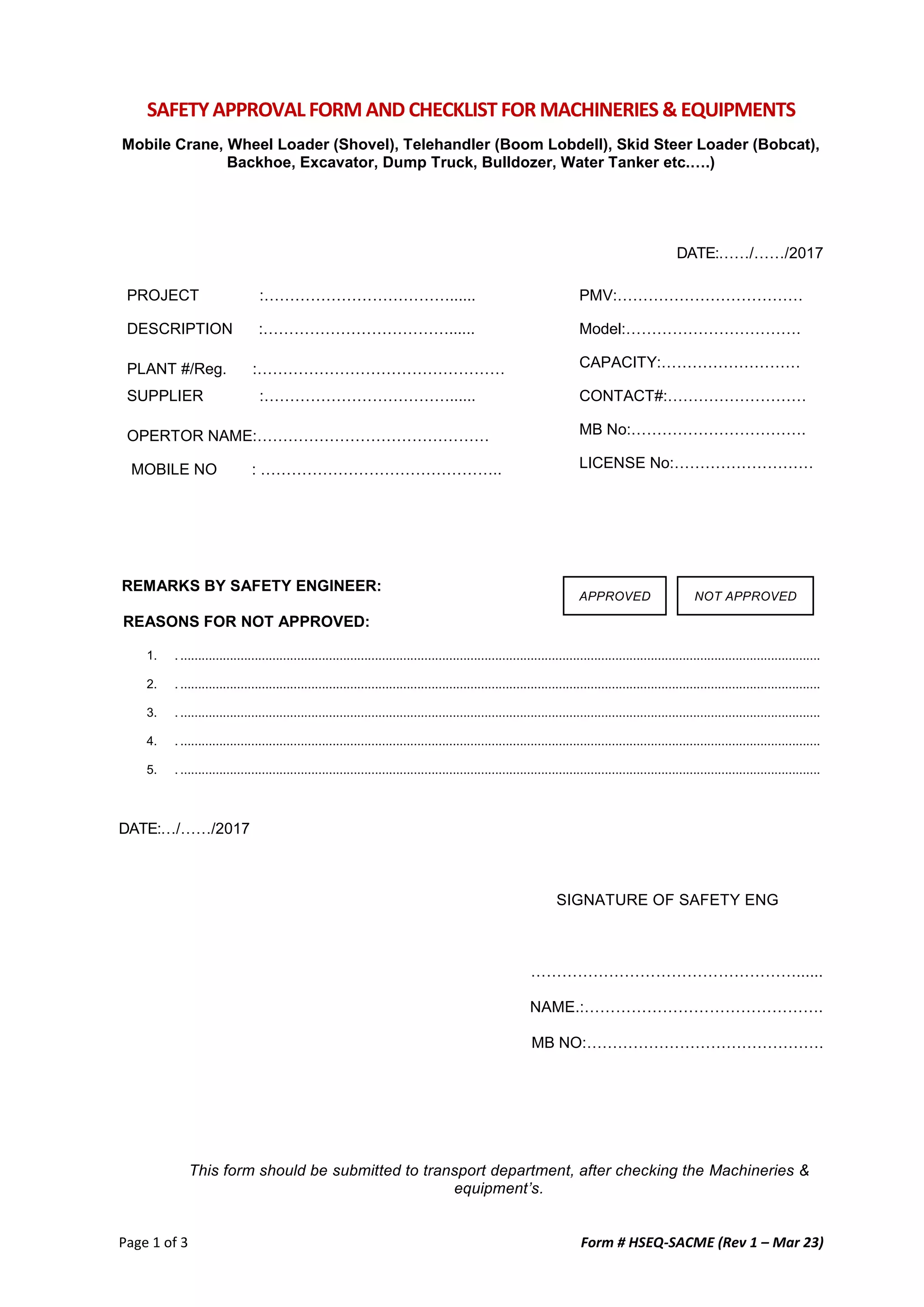 SAFETY APPROVAL FORM AND CHECKLIST FOR MACHINERIES & EQUIPMENTS rev 1.docx