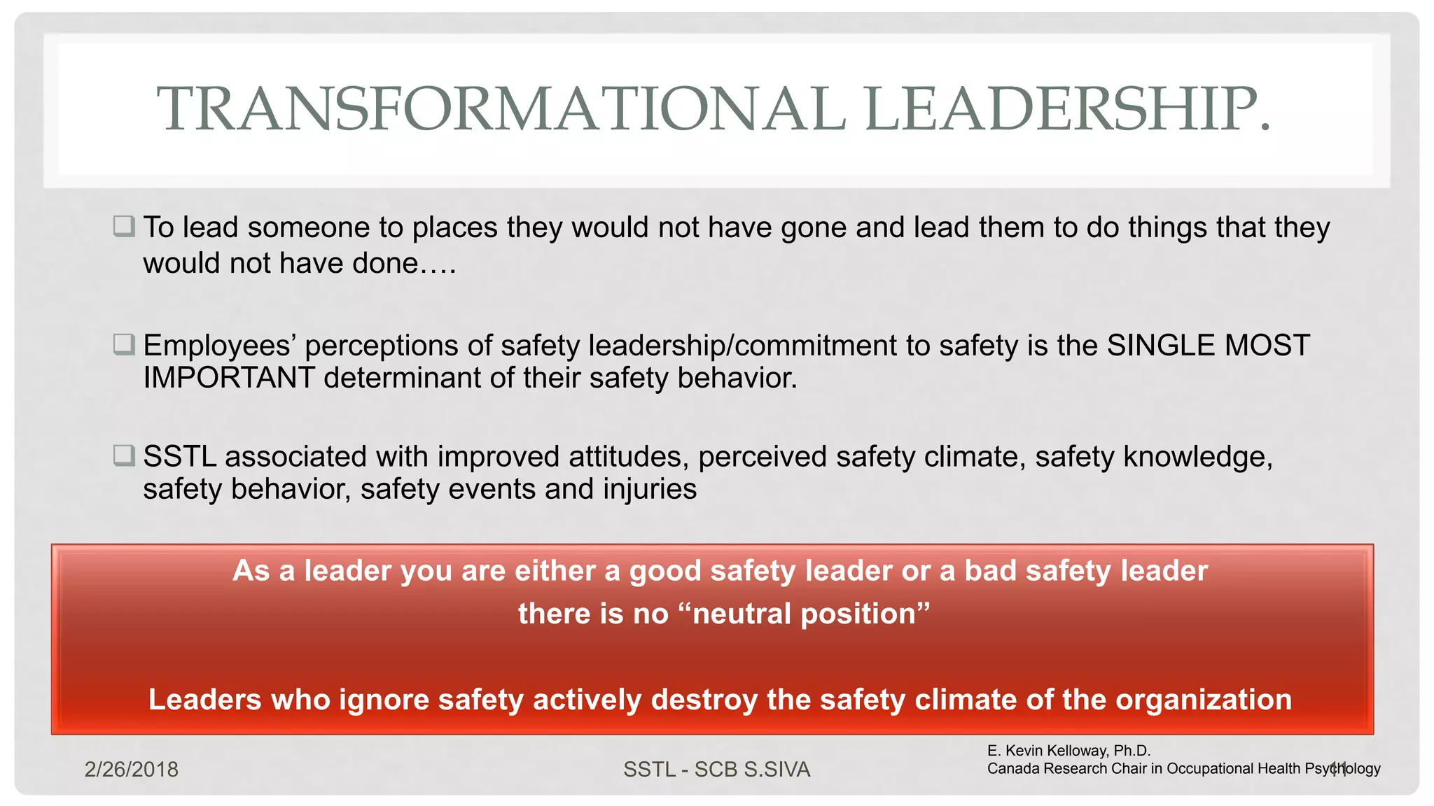 Safety as a value s.siva 2018 | PPT | Free Download