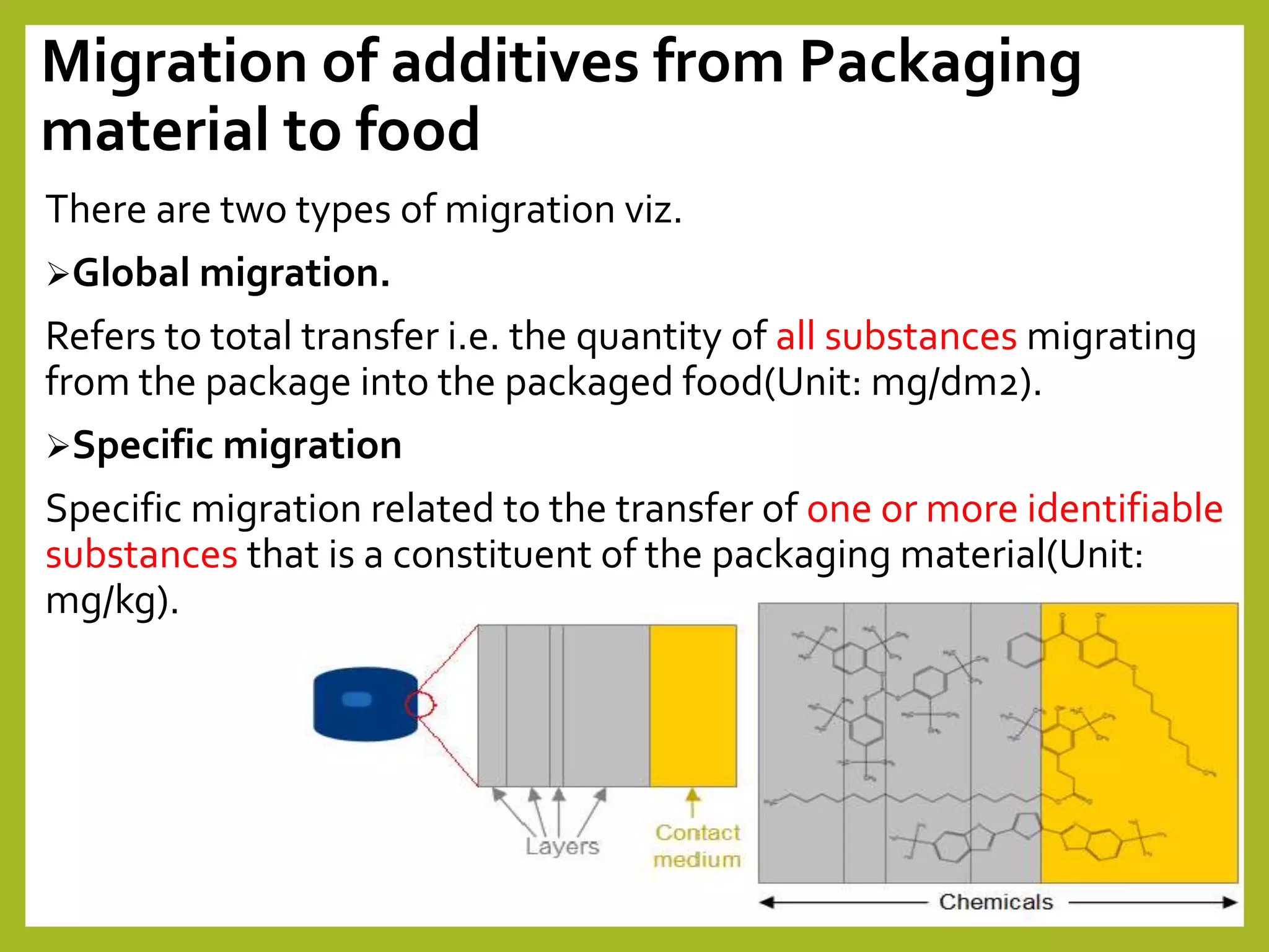 Safety aspects of packaging materials | PPTX