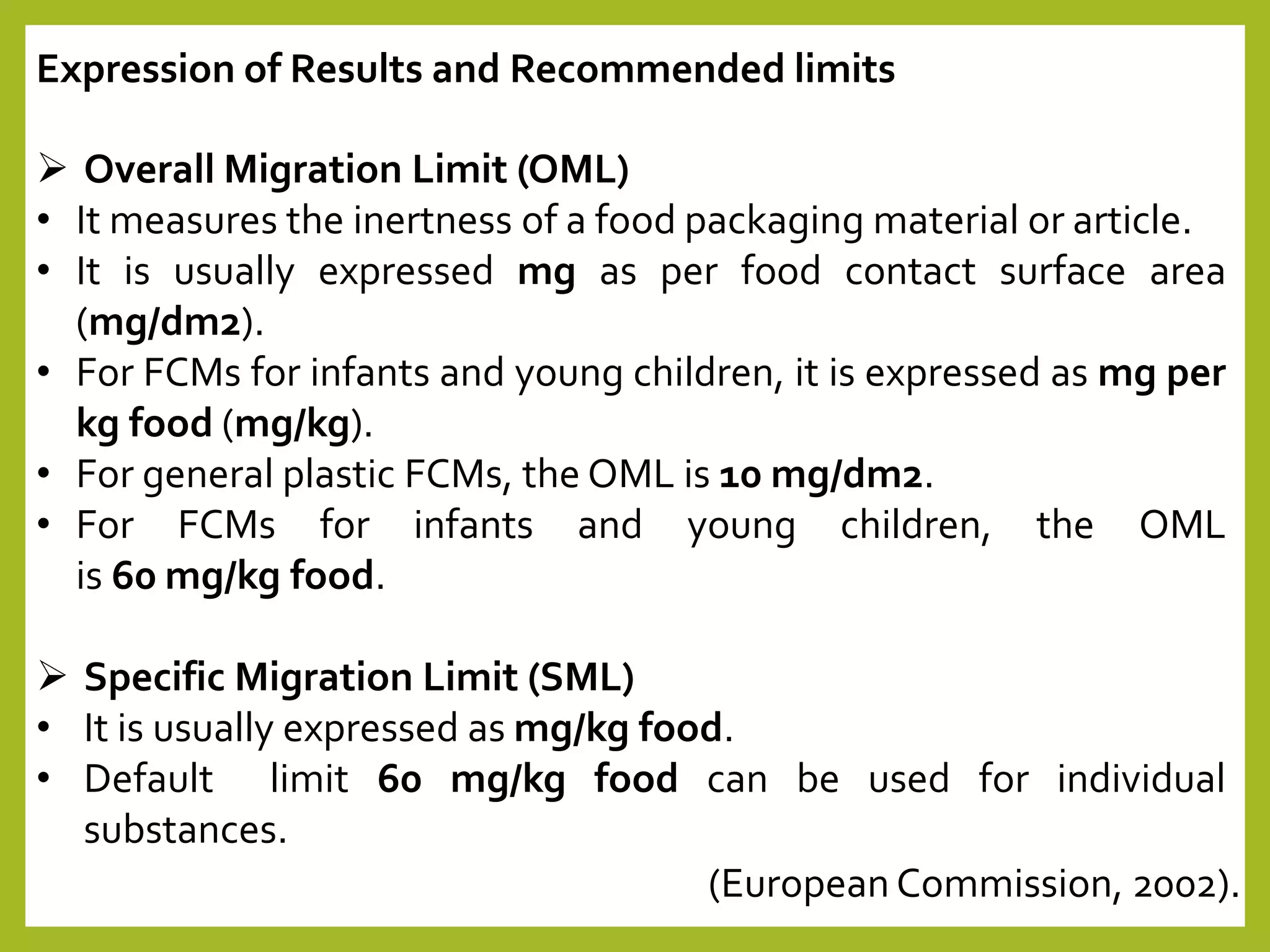 Safety aspects of packaging materials | PPTX