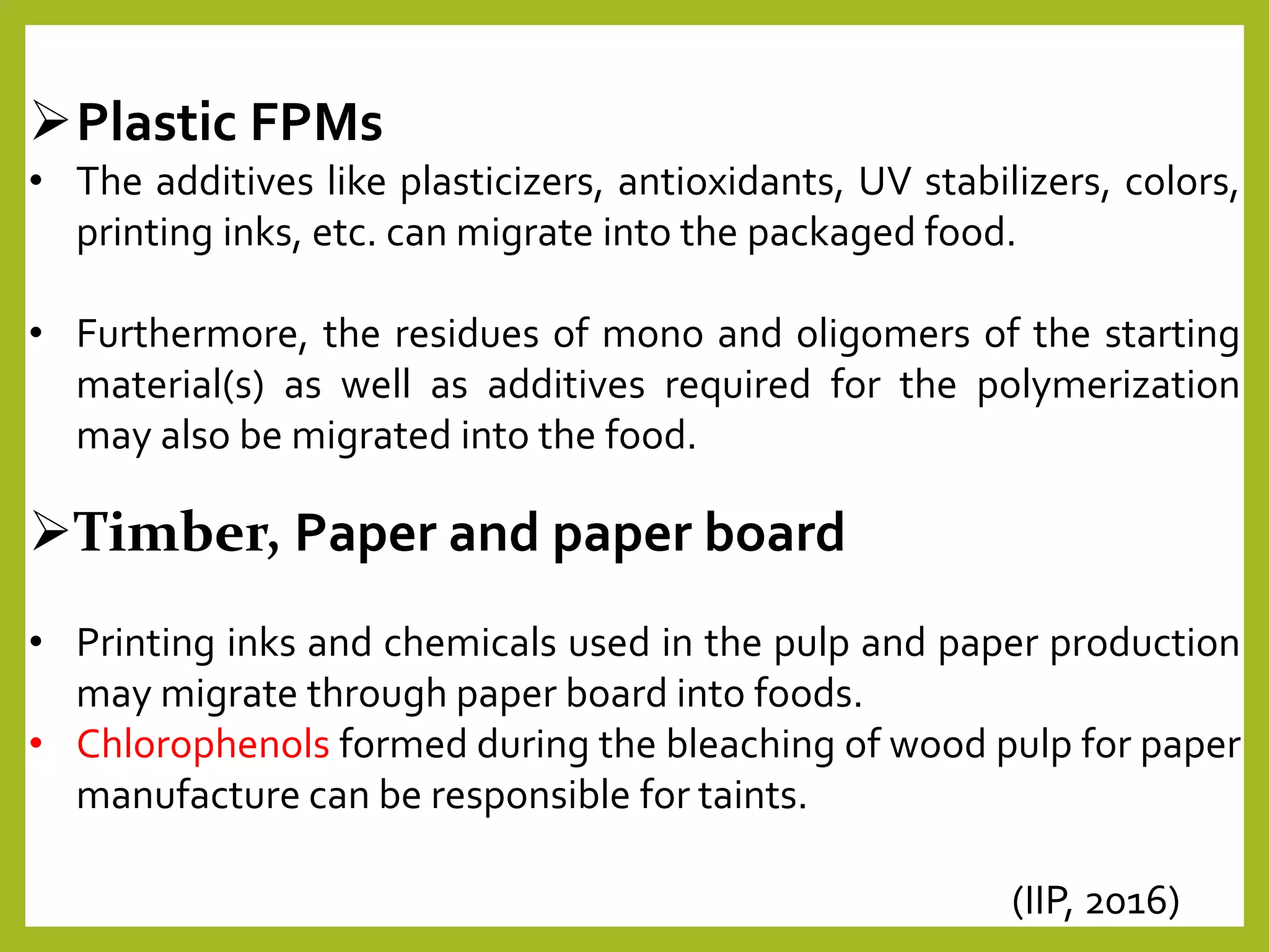 Safety aspects of packaging materials | PPTX