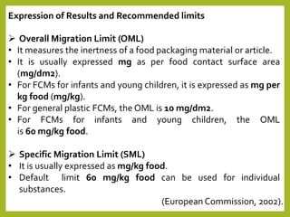 Safety aspects of packaging materials | PPTX