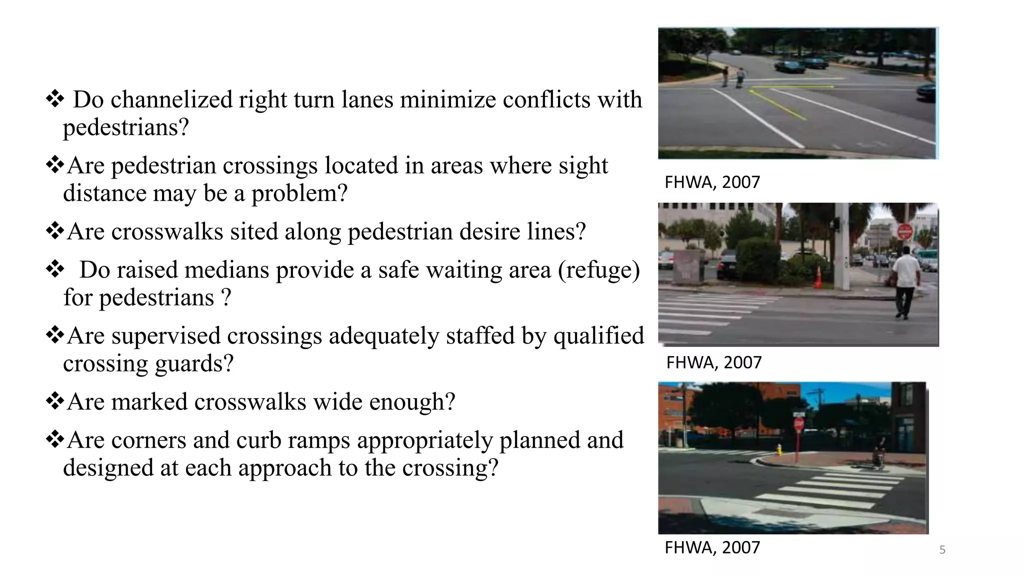 Safety assessment of pedestrian at intersection.pptx | Auto Safety ...