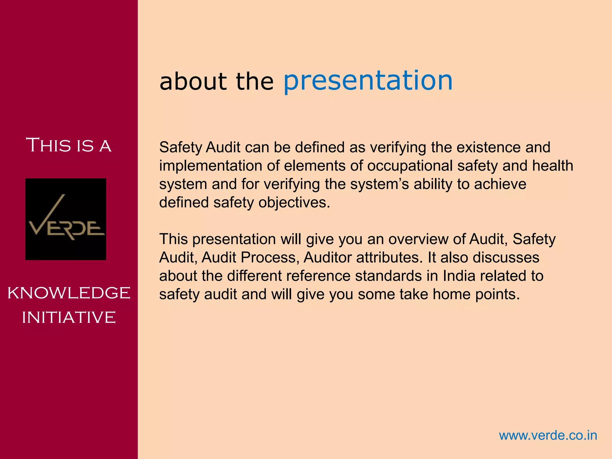 Safety Audit: An Overview | PDF