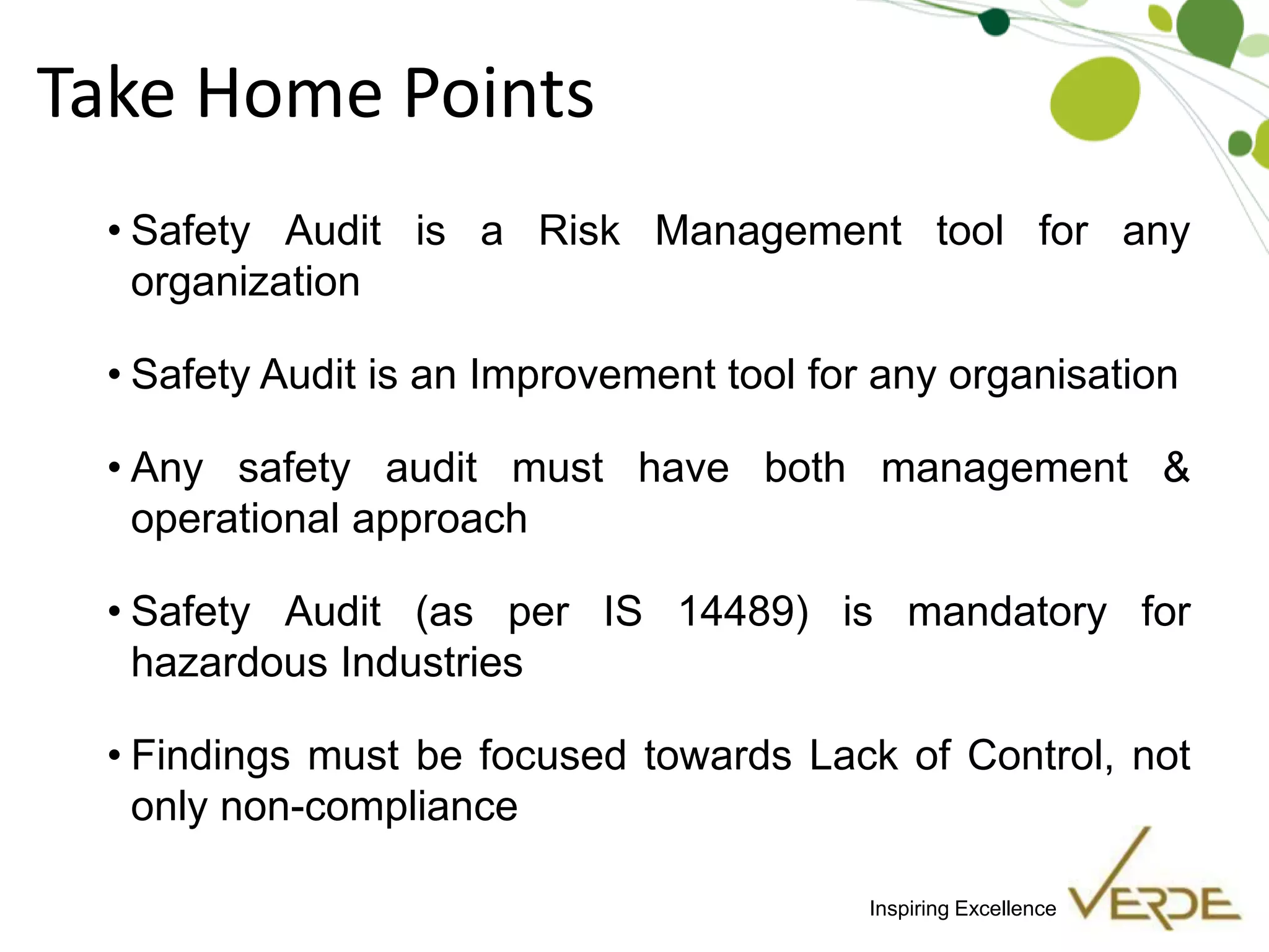 Safety Audit: An Overview | PDF
