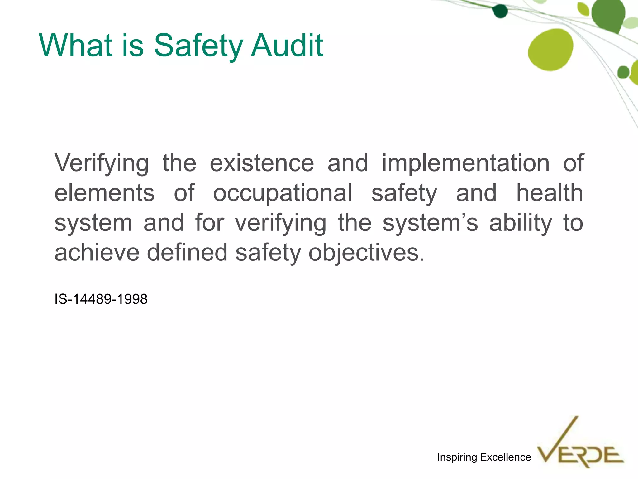 Safety Audit: An Overview | PDF