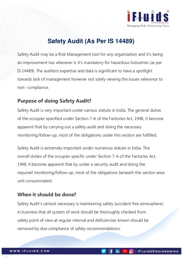Safety audit | PDF