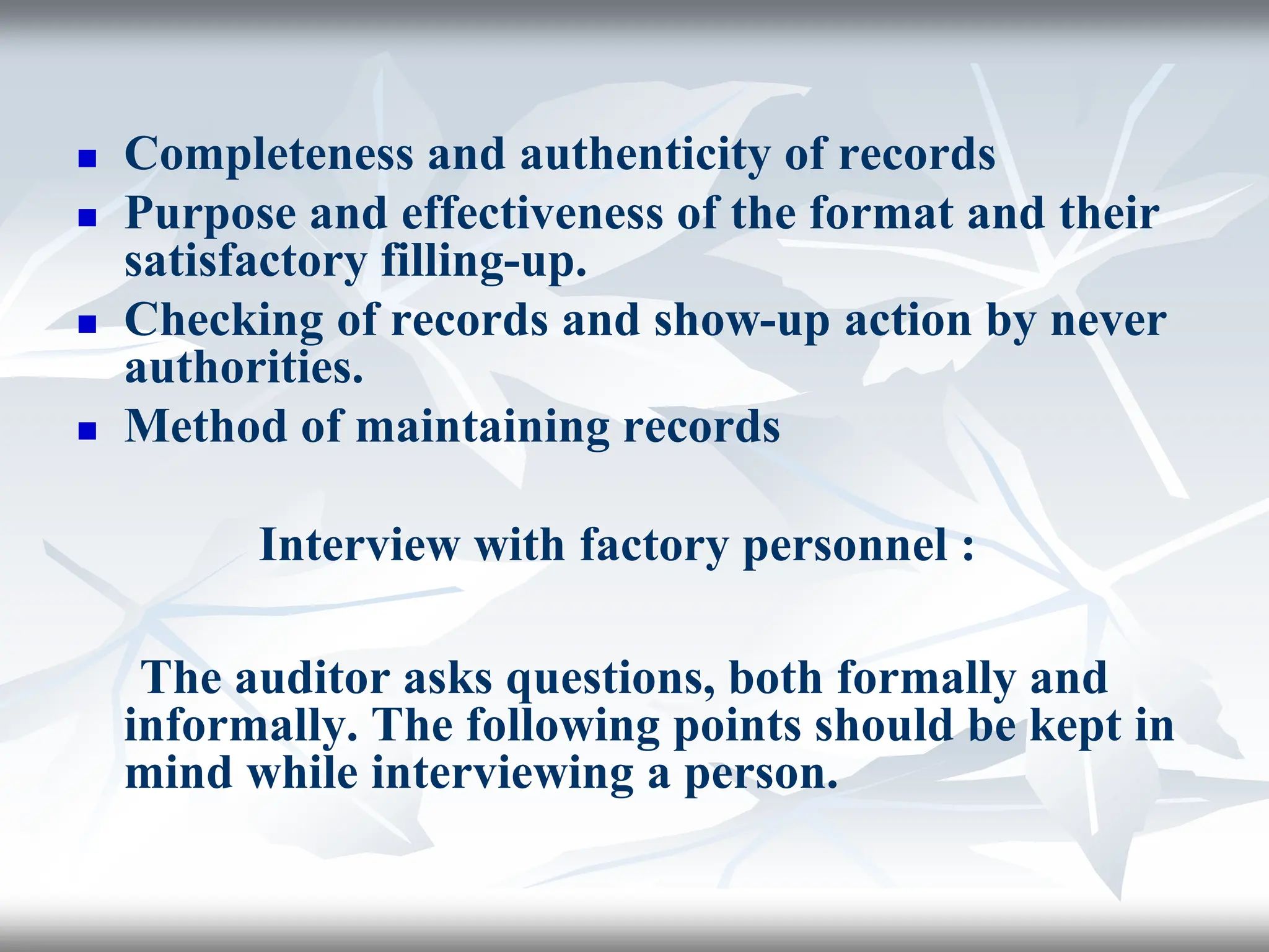 SAFETY audit PPT representation indian .ppt