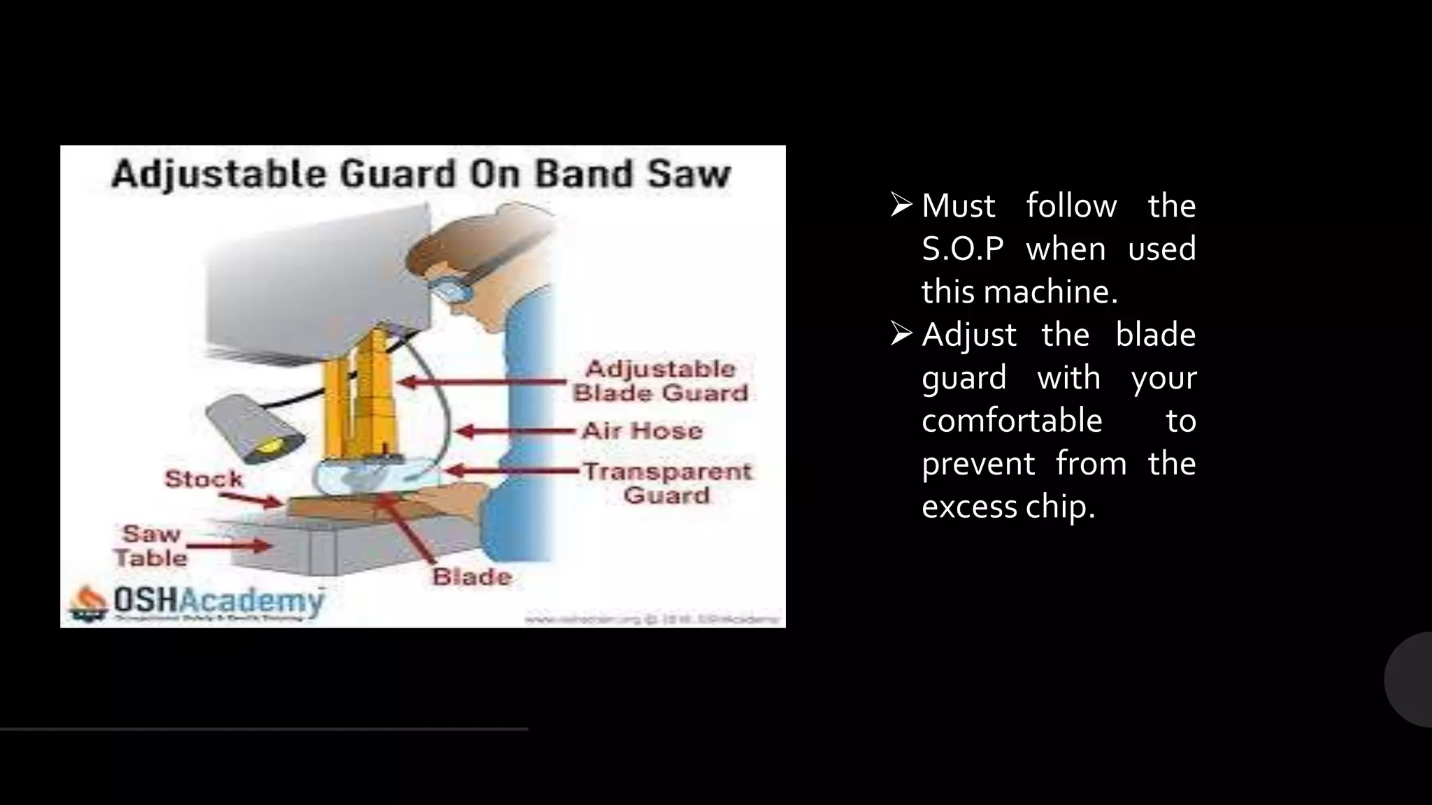 Safety band saw machine | PPTX