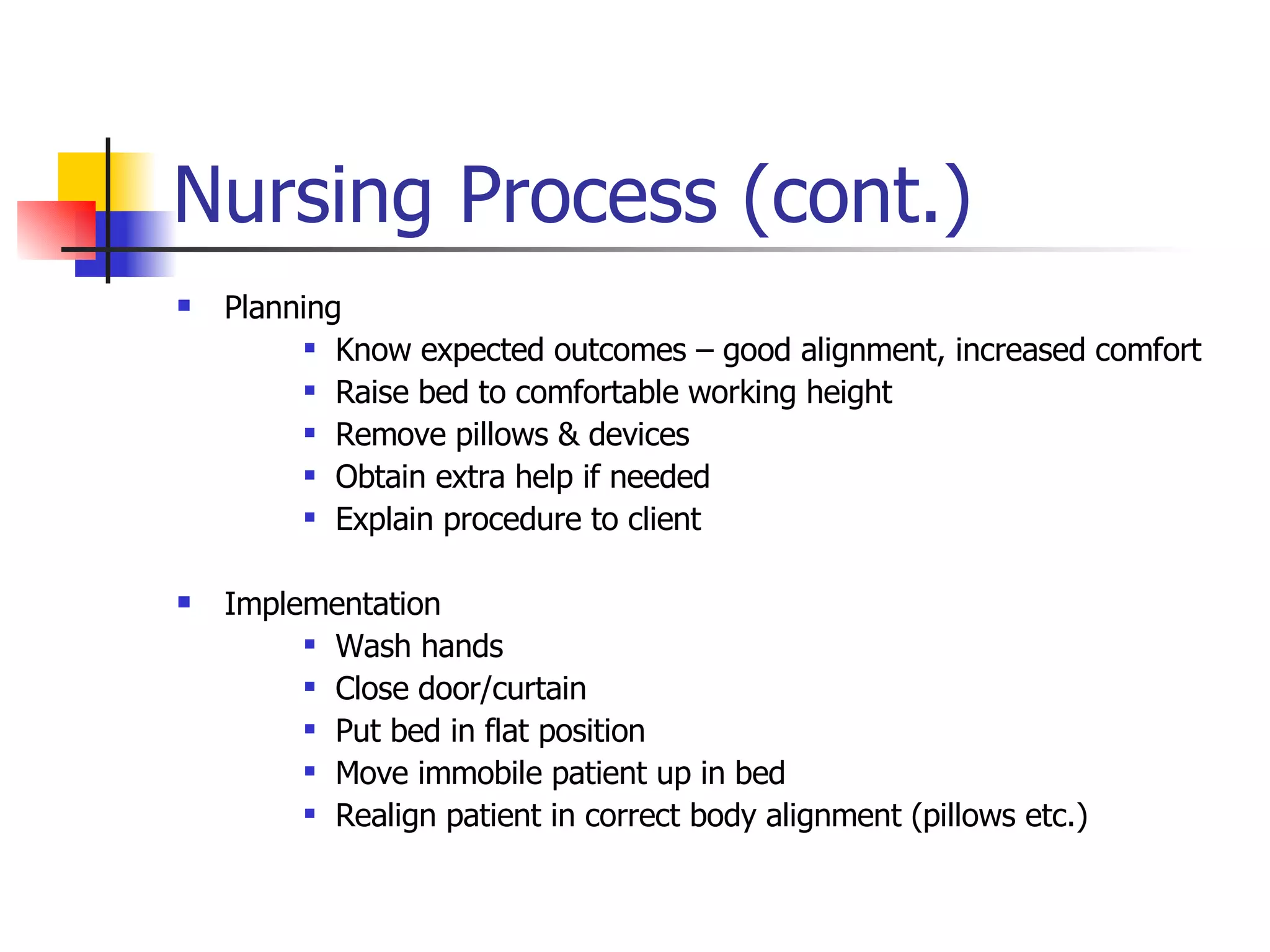 NurseReview.Org - Safety Basic Body Mechanics | PPT