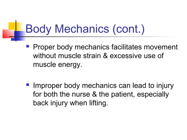 Safety basic body_mechanics | PPT
