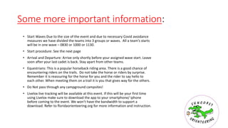 Safety brief and notes for 2021 Florida JROTC Orienteering ...