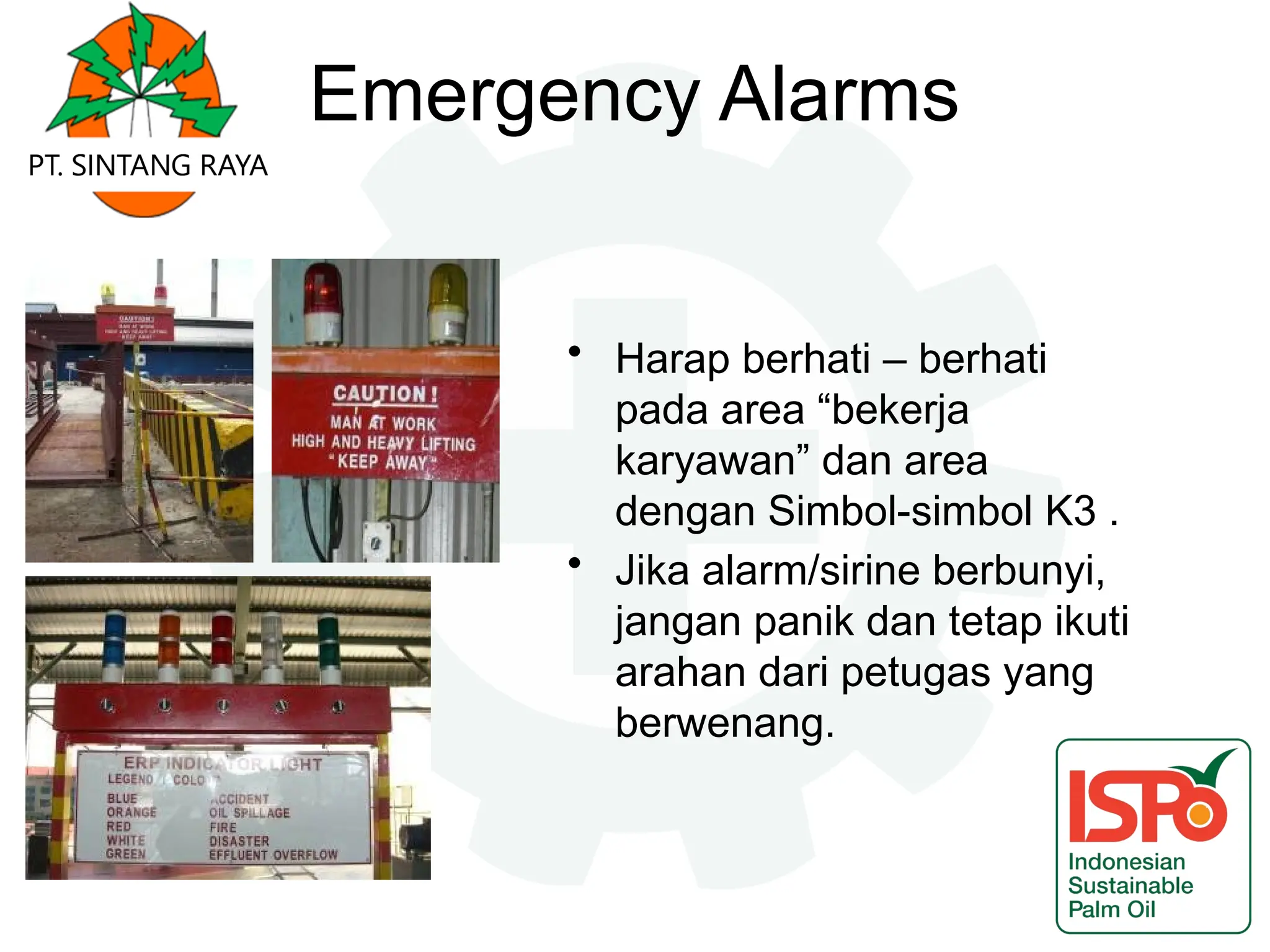 Safety Briefing example PT. Sintang Raya | PPTX
