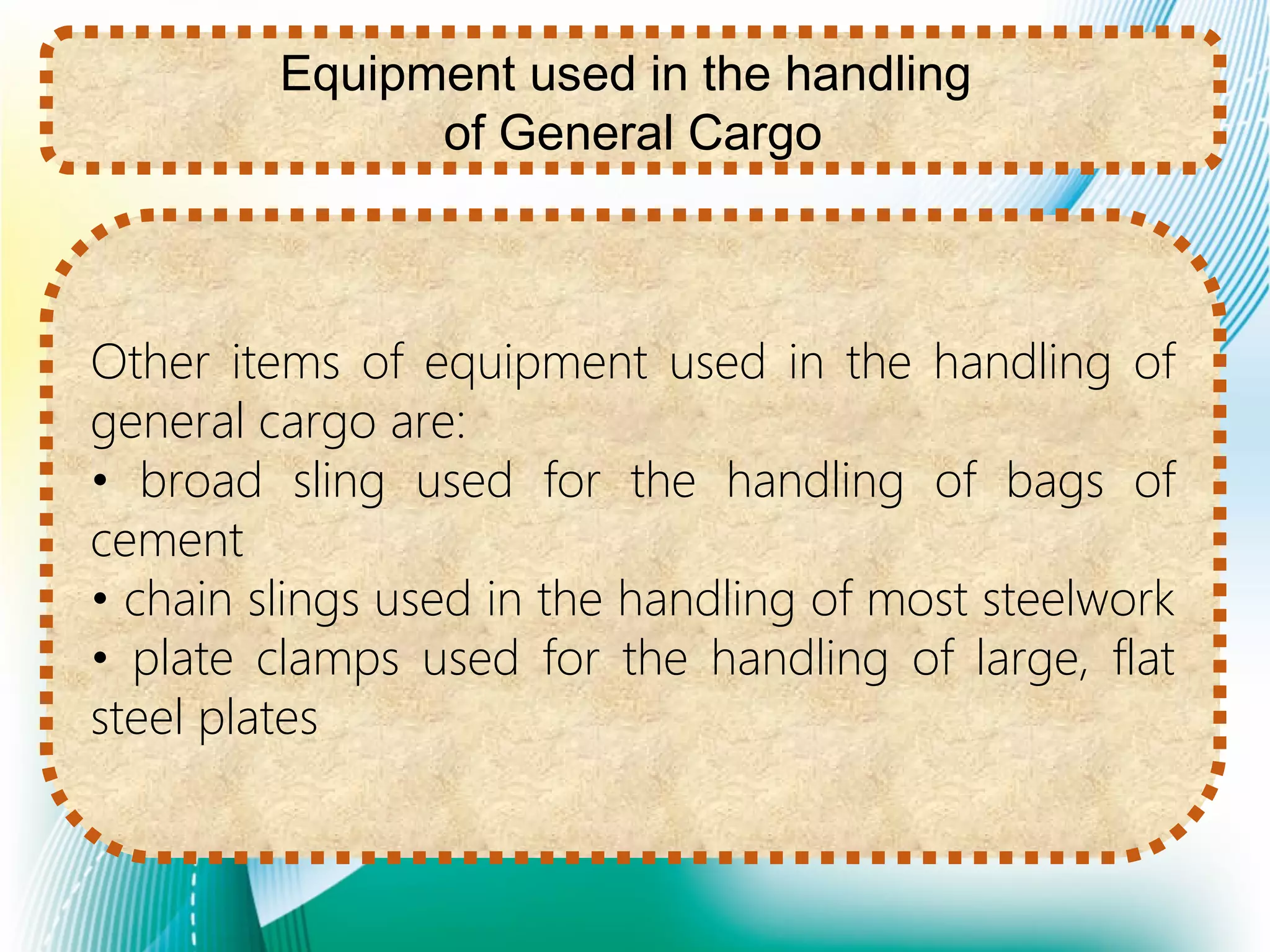 Safety Cargo Handling Equipment | PPT