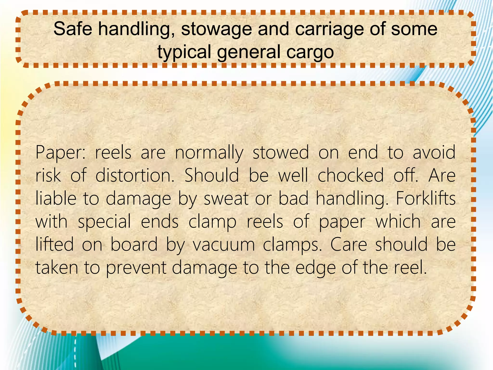 Safety Cargo Handling Equipment | PPT