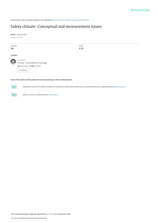 Safety climate conceptual and measurement issues.pdf