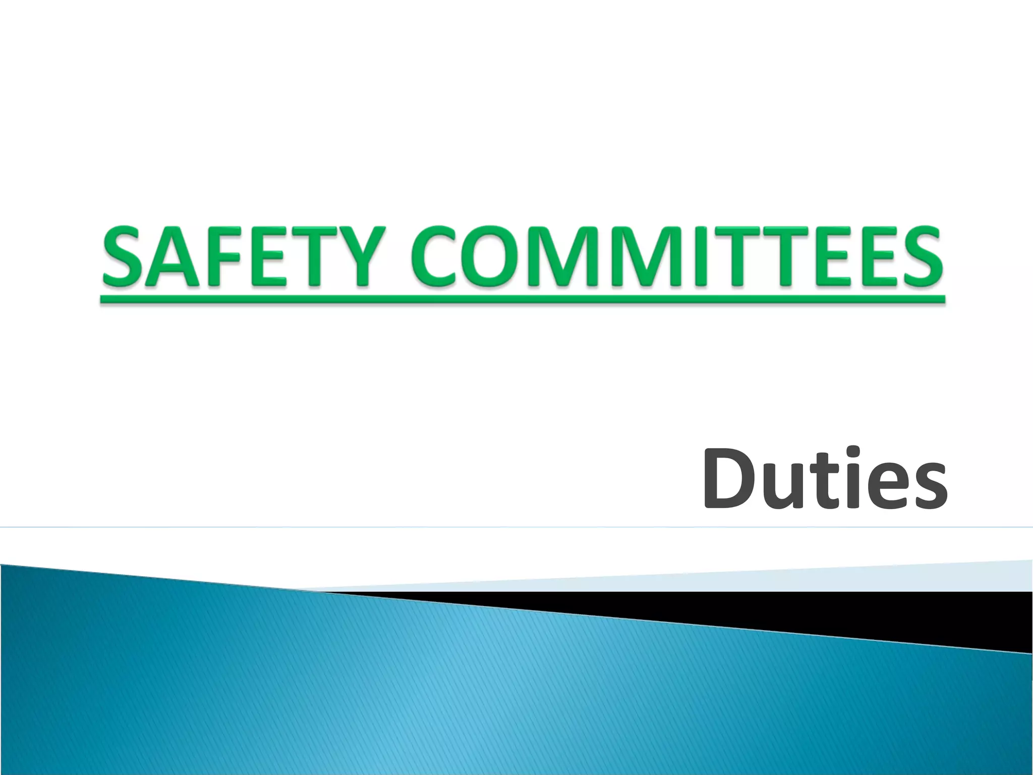 Safety commitee meeting | PPT