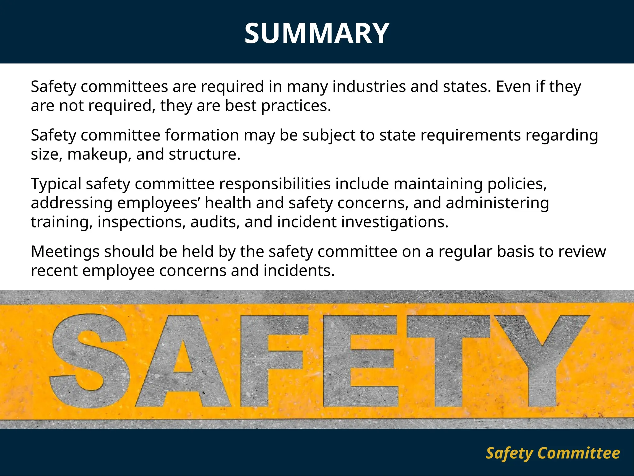 Safety Committee Formation 2024 PowerPoint | PPTX